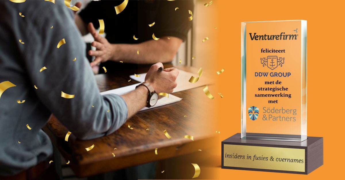 Venturefirm feliciteert DDW Group met samenwerking Söderberg & Partners